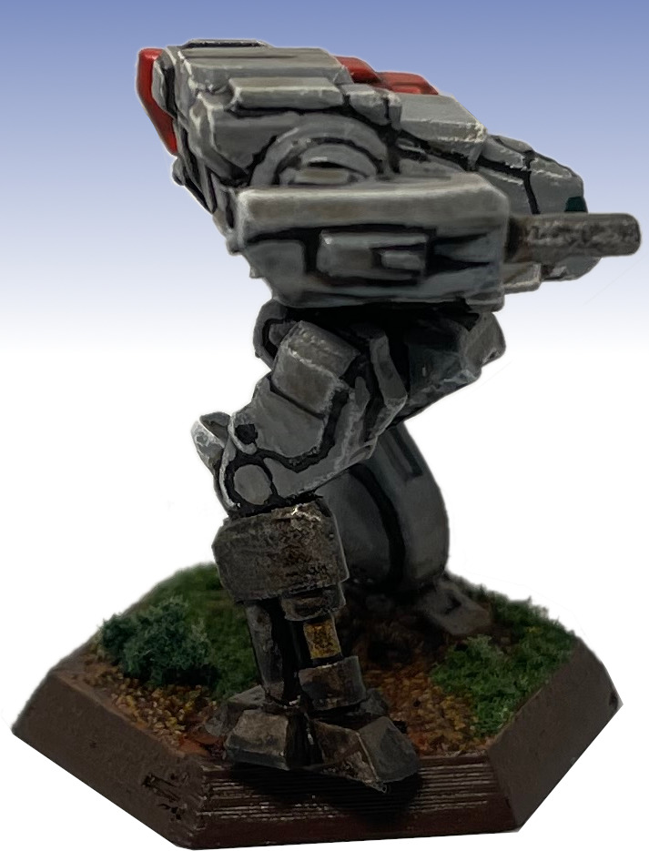 My Project: Battletech mech with a plasticard leg