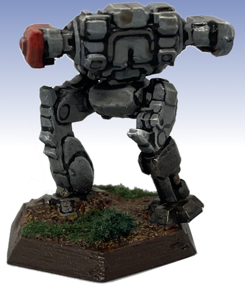 My Project: Battletech mech with a plasticard leg