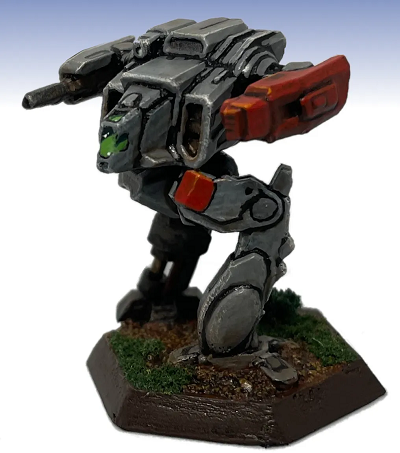 My Project: Battletech mech with a plasticard leg