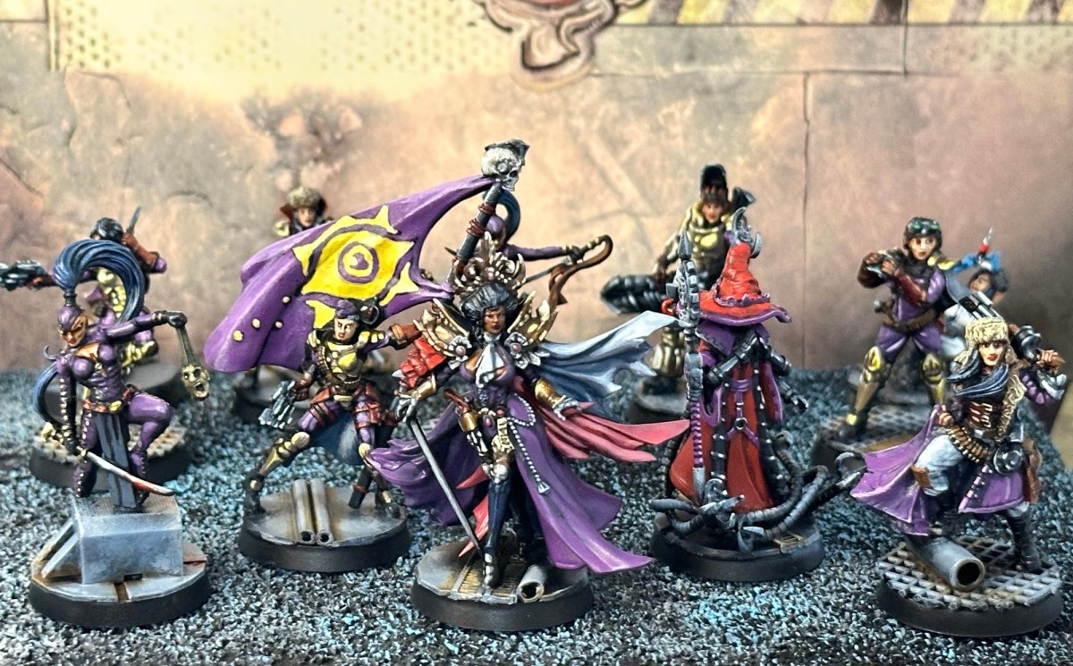 My painting: Slaneesh corrupted Rogue Trader group